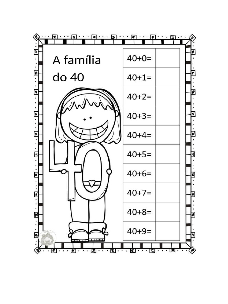 A Familia Dos Numeros 40 50 60 80 | PDF