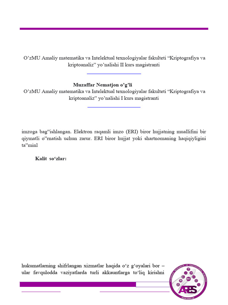 Eng Xavfsiz Shifrlash Algoritmlari | PDF