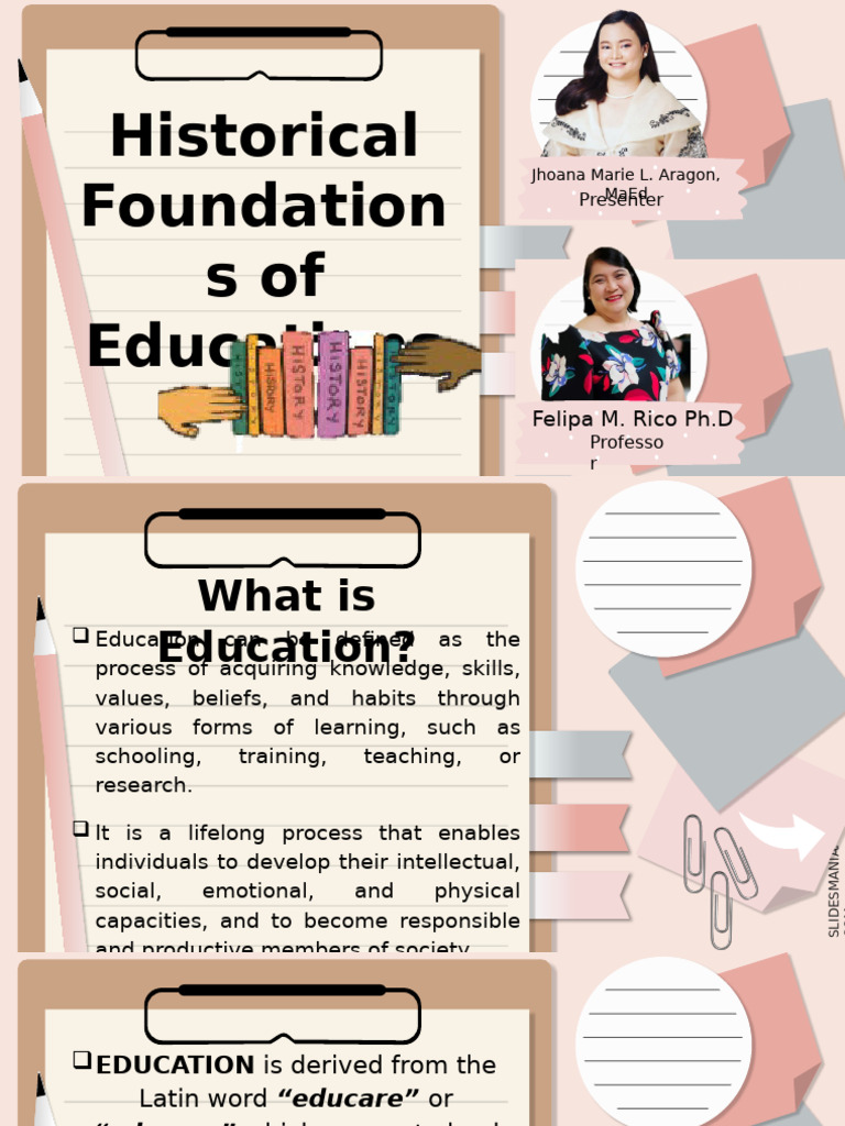 Historical Foundations of Educations 1 | PDF | University | Humanism