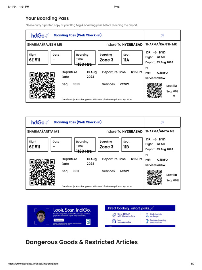 Boarding Pass | PDF
