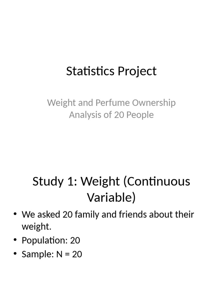 Improved Statistics Presentation | PDF