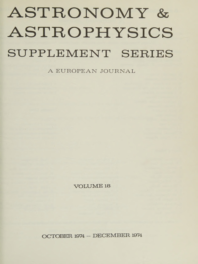 Astronomy & Astrophysics Journal 1946 | PDF | Astronomy | Observational ...