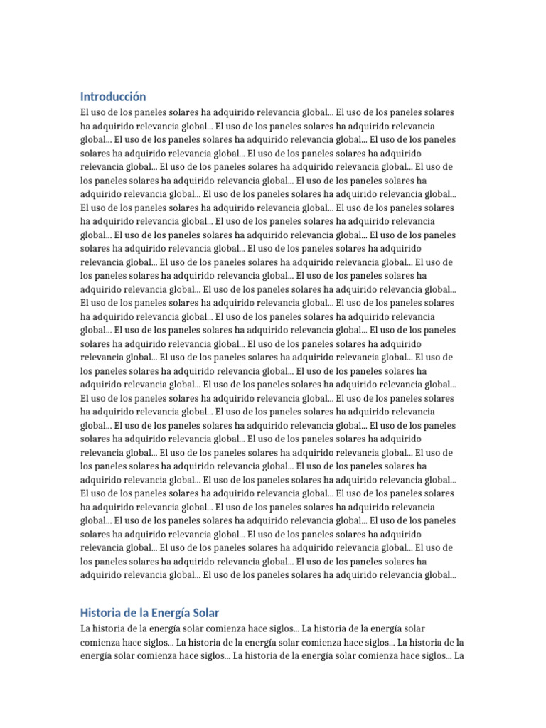 Importancia de los Paneles Solares | PDF | Fotovoltaica | Recolección ...