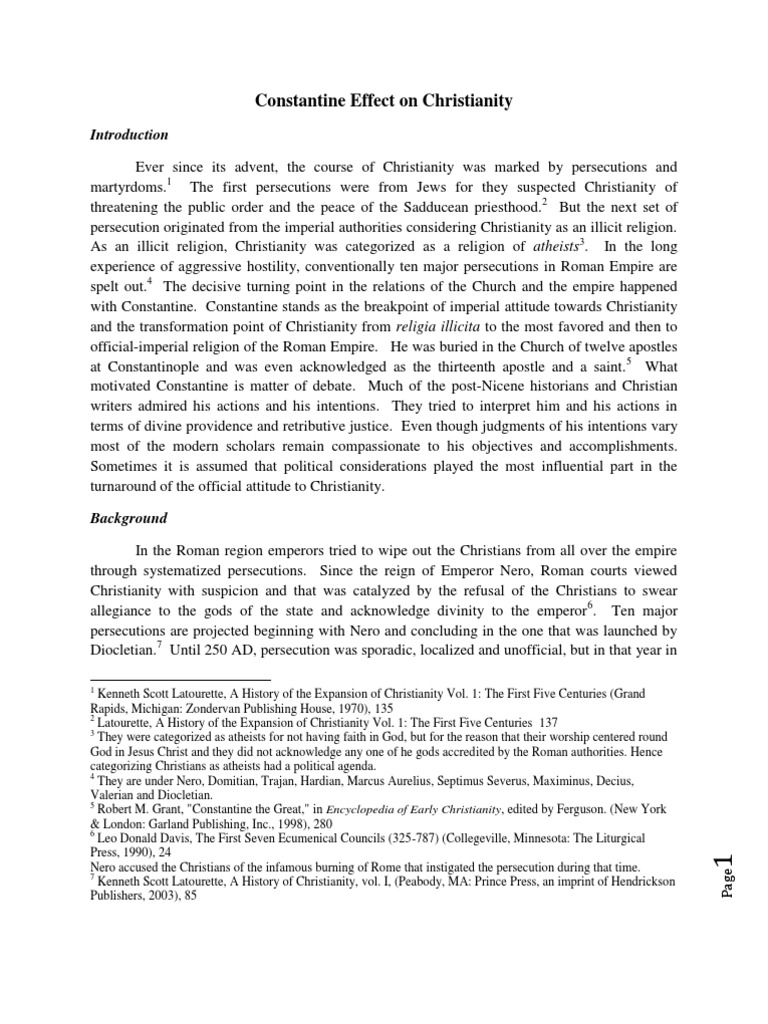 Constantine's Shift: Exploring the Reasons Behind Constantine's Change ...