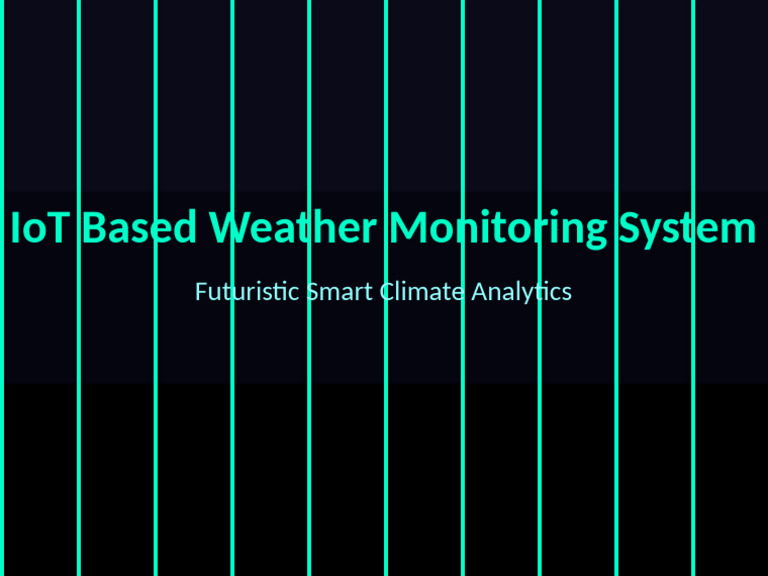 Futuristic Theme IoT Weather Slide | PDF
