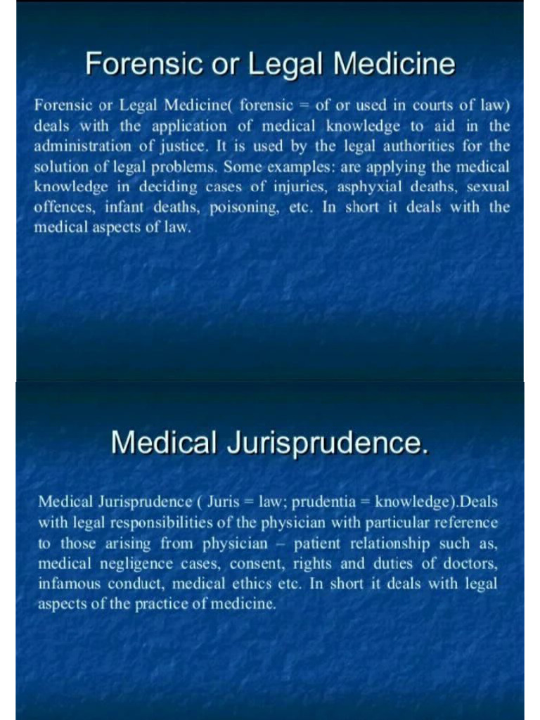 Forensic & Legal Medicine | PDF