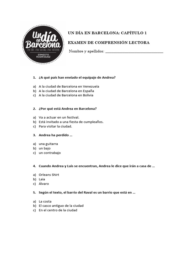 Examen Capitulo 1 | PDF