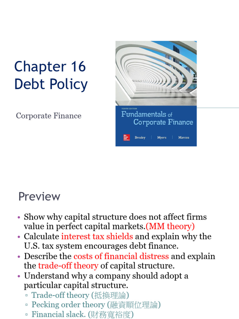 Ch16 FM 2025 | PDF | Capital Structure | Equity (Finance)