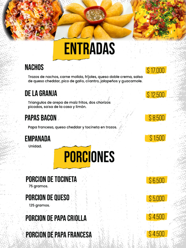 Menu IB Impresion | PDF