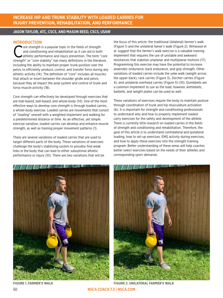 Coach 7.3.6 Increase Hip and Trunk Stability With Loaded Carries For ...