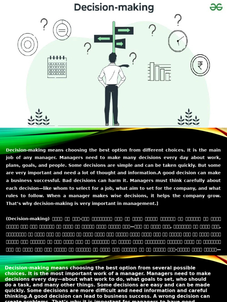 Decesion Making (Planning) . | PDF