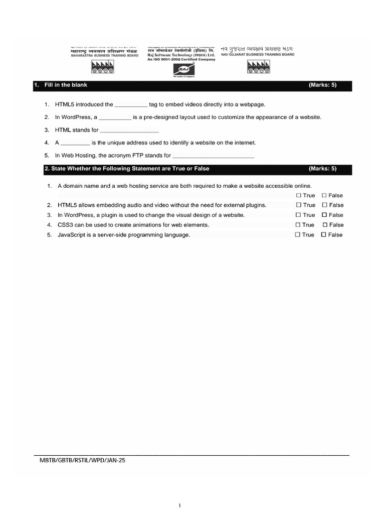 WPD Question JAN 2025 | PDF