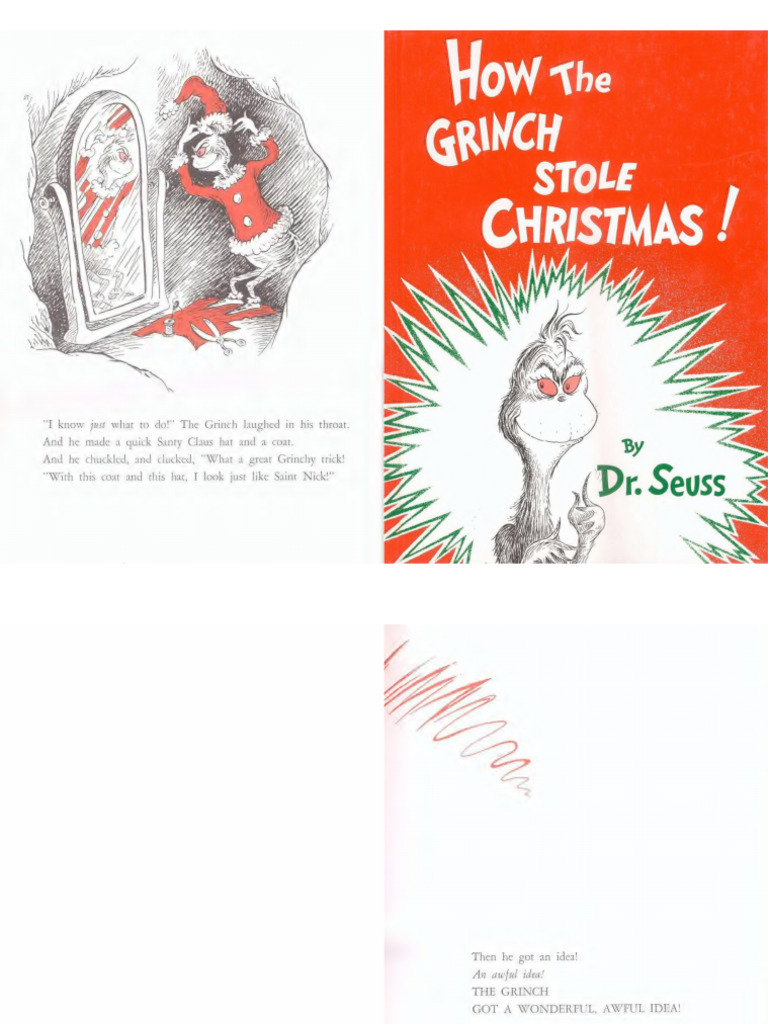 How - The - Grinch - Stole - Christmas - by - DR - Seuss - Text ...