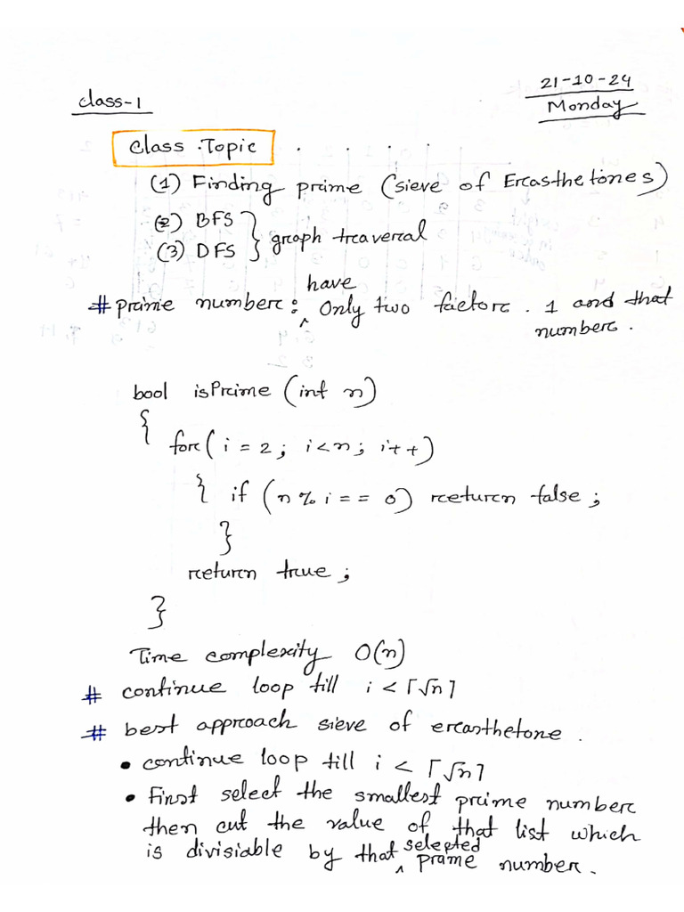 Algorithm Final Note | PDF