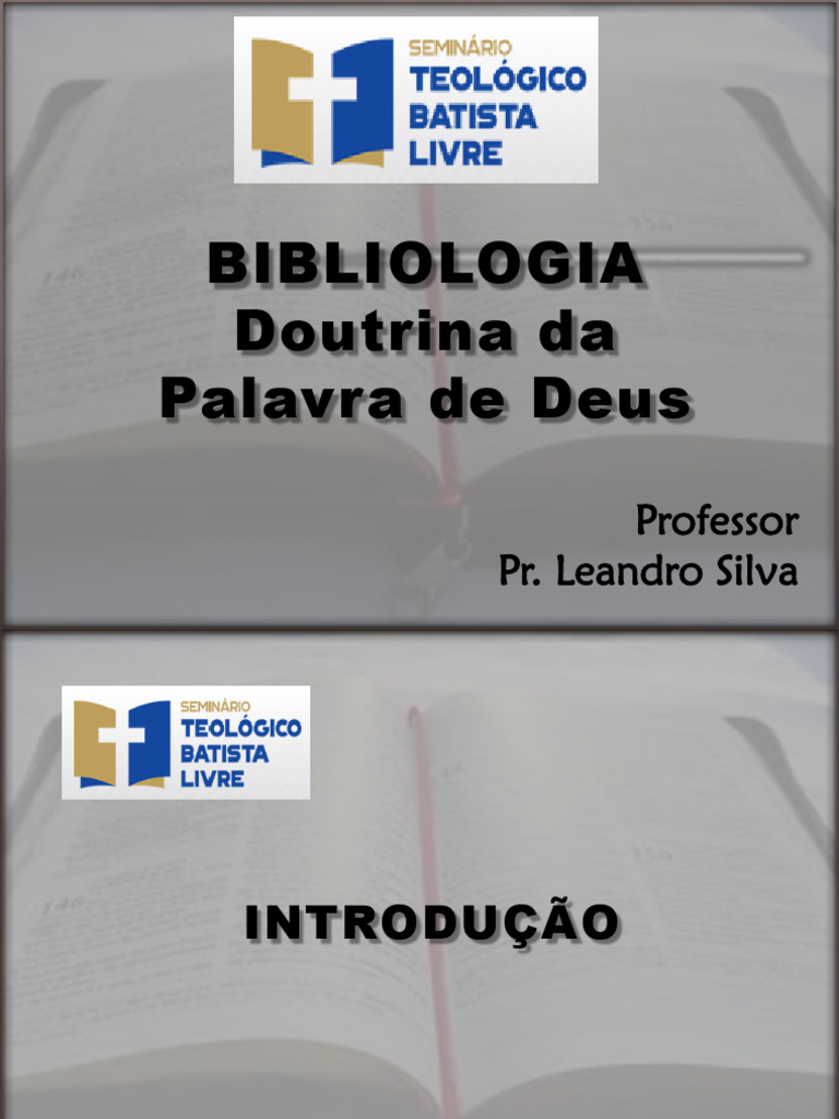 A Palavra de Deus e seu Cânon | PDF | Cânon Bíblico | Novo Testamento