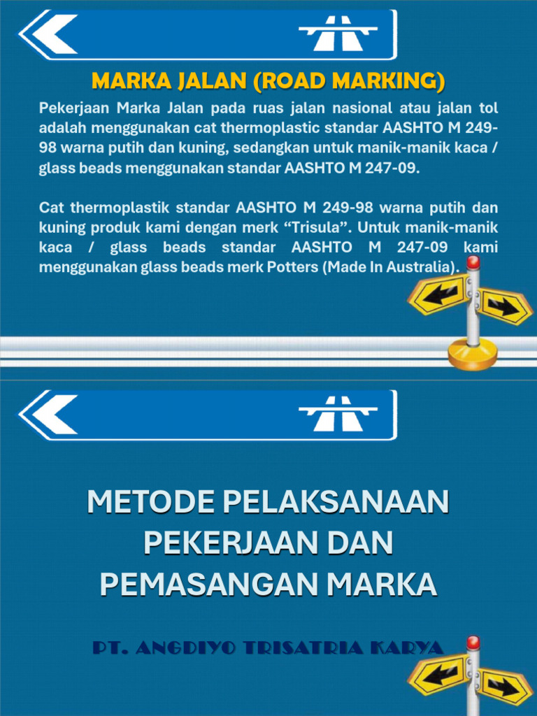 02. Materi Presentasi Metode Marka Jalan-Final | PDF