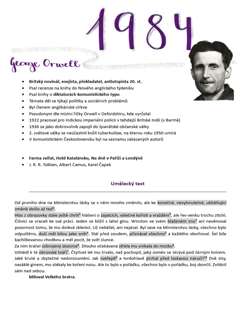 Hotovã Orwell 1984 | PDF