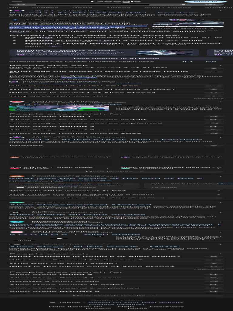 Alien Stage Round Scores Overview | PDF | Websites