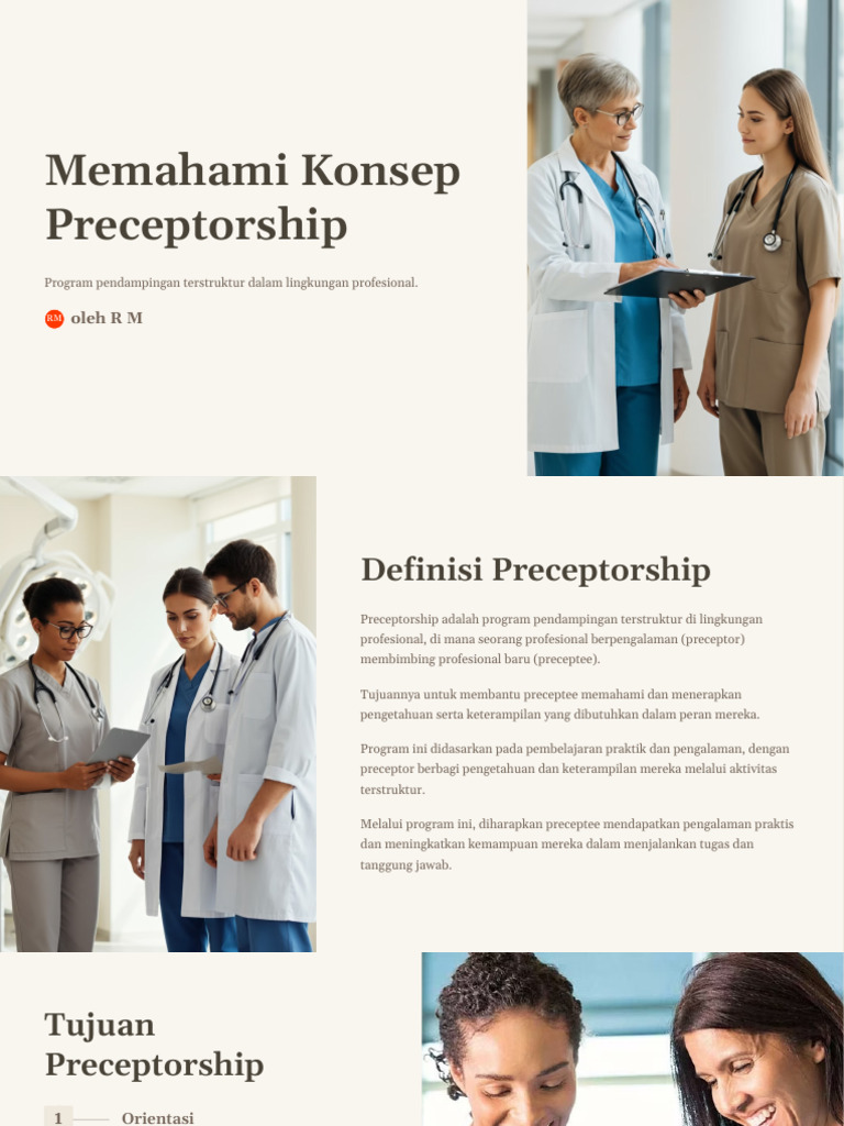 Panduan Program Preceptorship Profesional | PDF