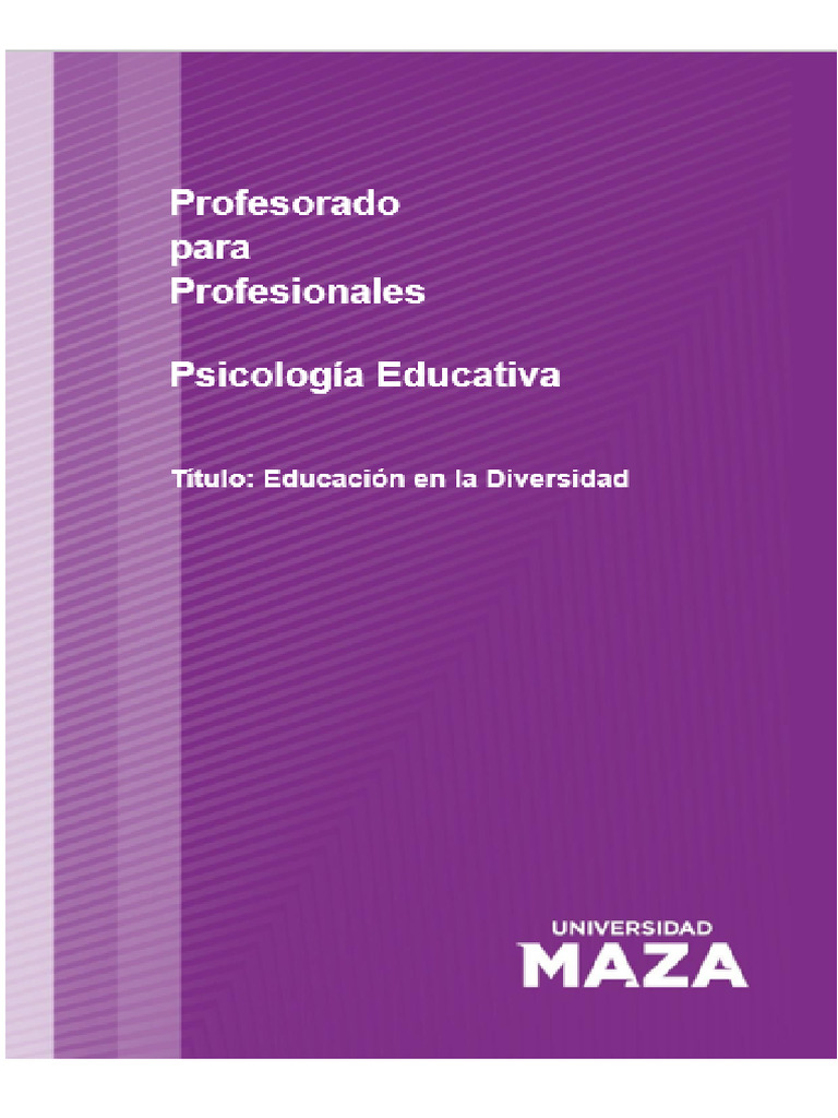 Cat Psic Educ ED DIV | PDF | Inclusión (Educación) | Invalidez