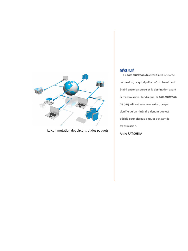La Commutation de Circuit Et de Paquet | PDF | Télécommunications ...