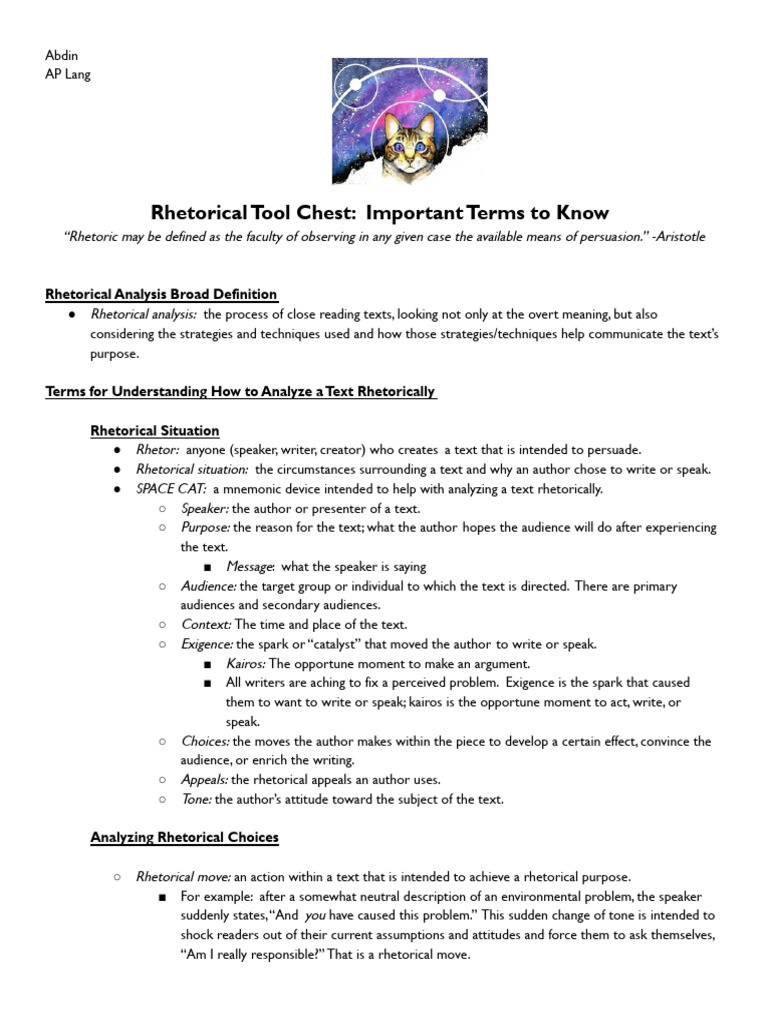 Rhetorical Tool Chest (3) | PDF | Rhetoric | Persuasion