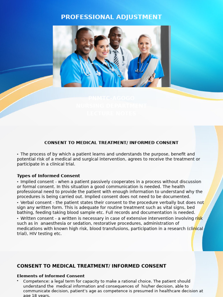 Informed Consent Slide 5-1 | PDF | Informed Consent | Health Insurance ...