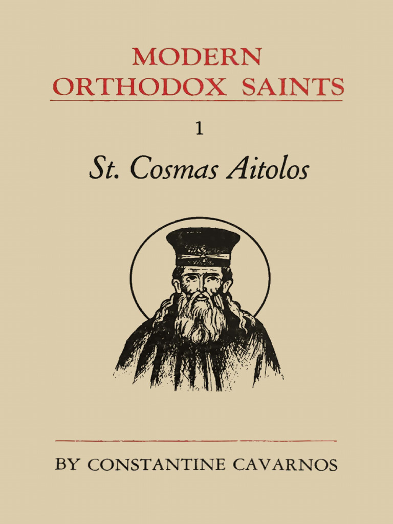 ST - Cosmas Aitolos - Great Missionary, Illuminator, and - ST - Cosmas ...