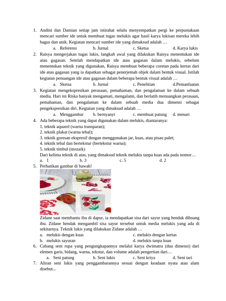 Soal PAS SBD Kelas 9 semester 1 | PDF