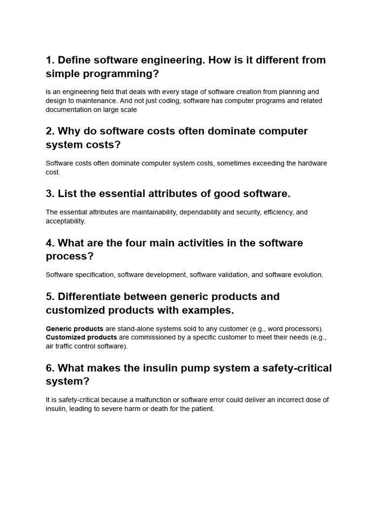 Ans Sheet 1, CH1 | PDF | Software | System