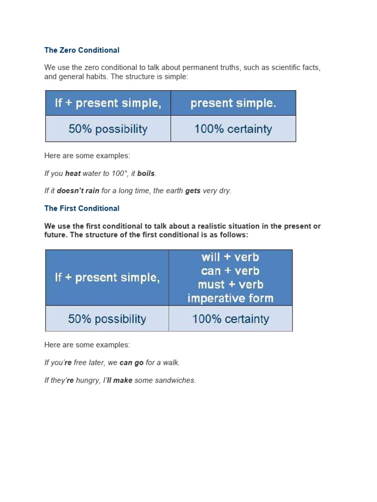 Conditionals | PDF