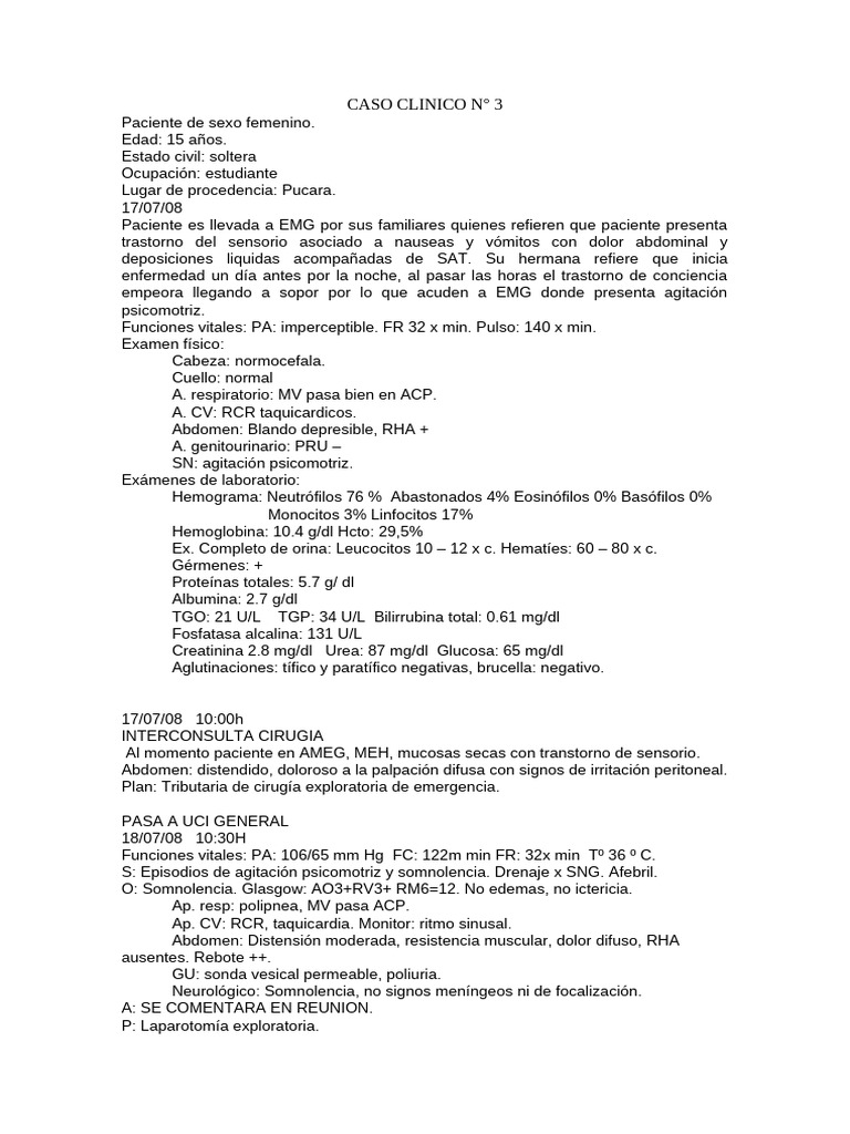 Caso Clinico #3 | PDF | Biopsia | Linfoma