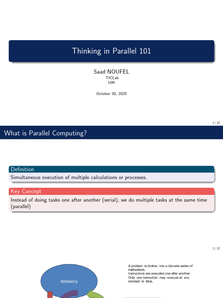 Thinking_Parallel (1) | PDF | Parallel Computing | Central Processing Unit