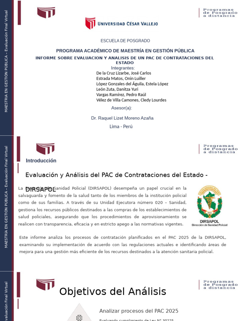 Análisis del PAC 2025 de DIRSAPOL | PDF | Farmacéutico | Hospital