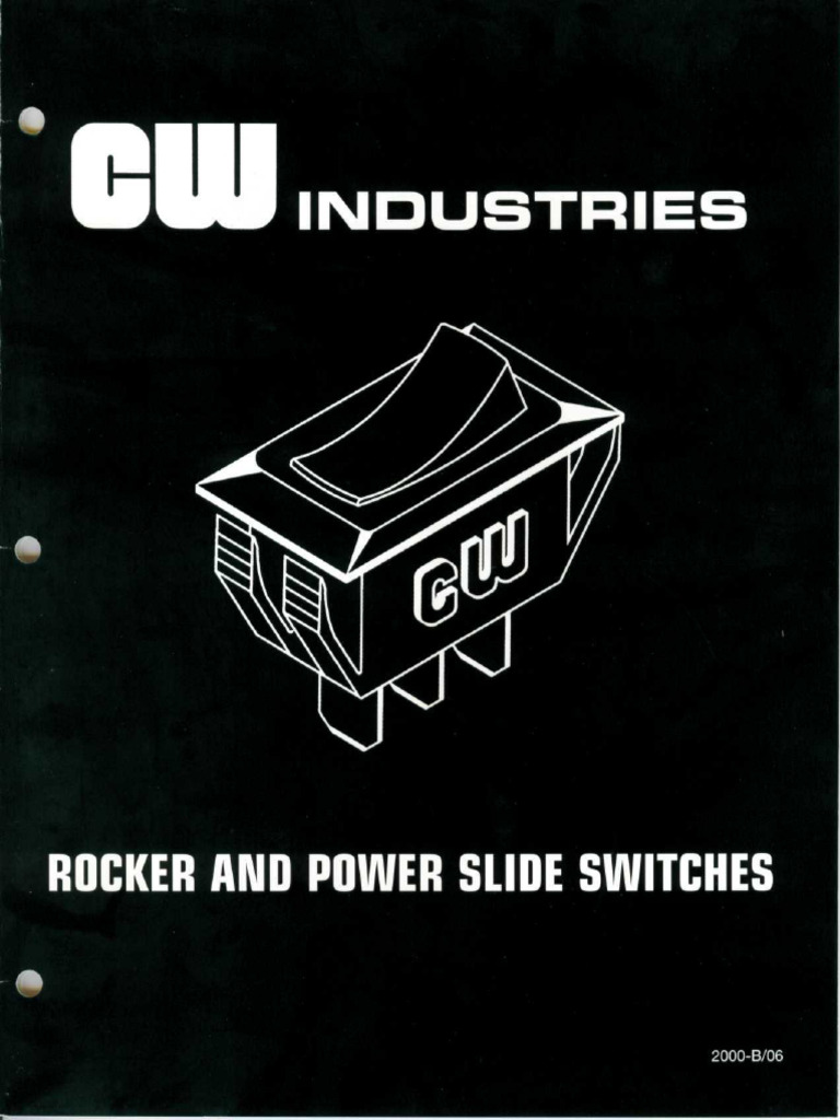 Rocker and Power Slide Switches Guide | PDF | Switch | Electrical Connector