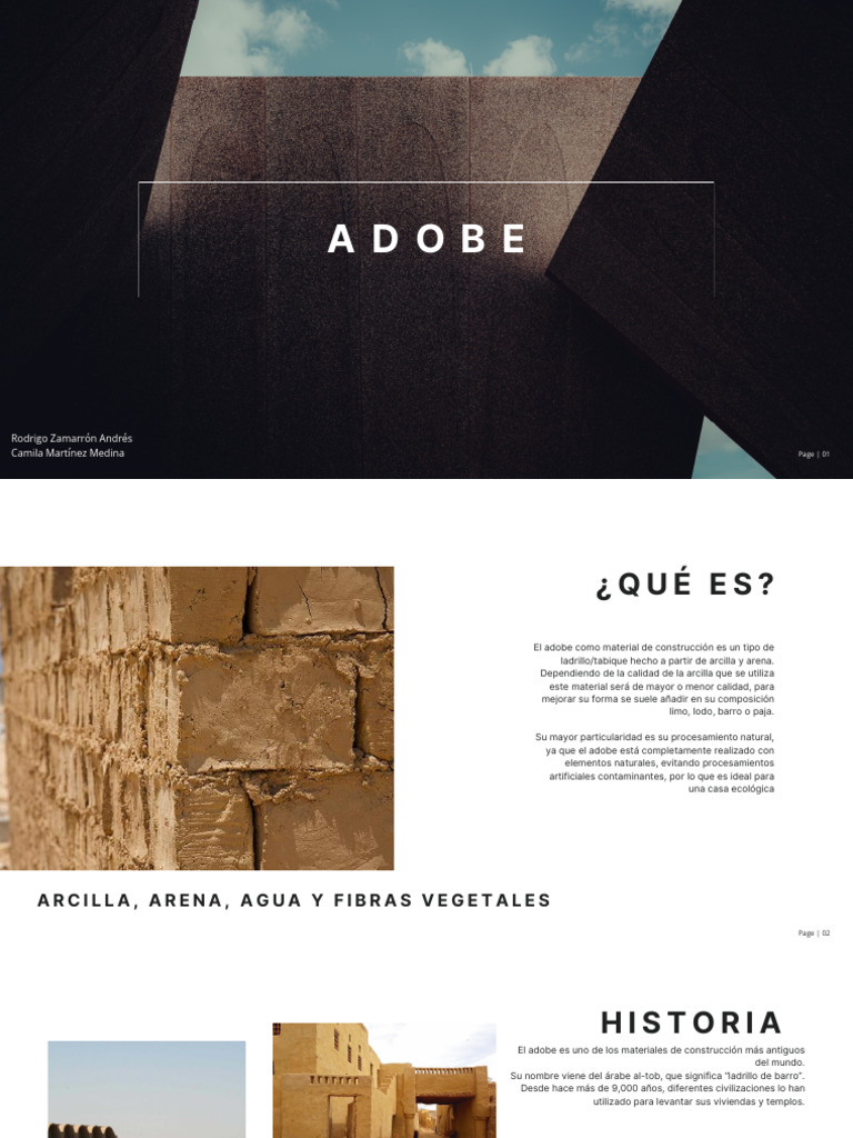 ADOBE | PDF | Materiales de construcción | Barro