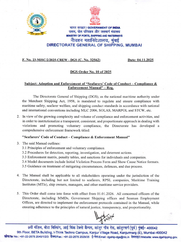 202511060426592912789DGSOrder10of2025 251107 101325 | PDF | Regulatory ...