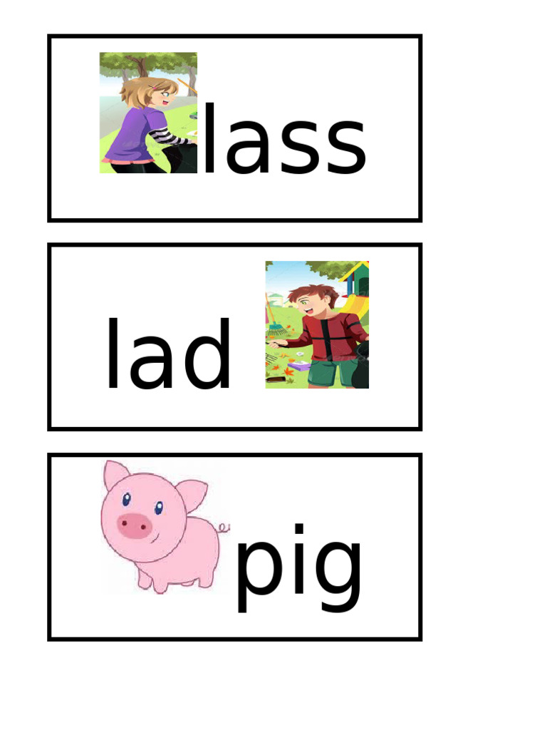 Flashcard With Picture | PDF