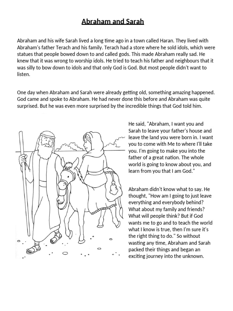 The Story of Abraham and Sarah | PDF