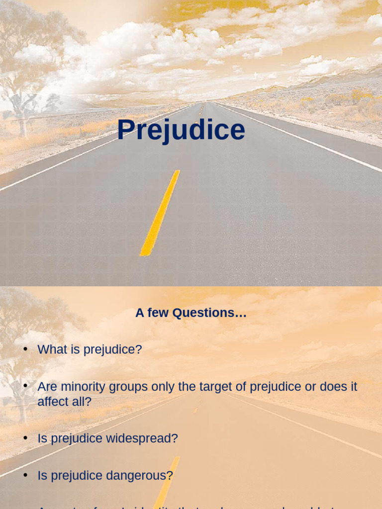 Prejudice | PDF | Prejudices | Stereotypes