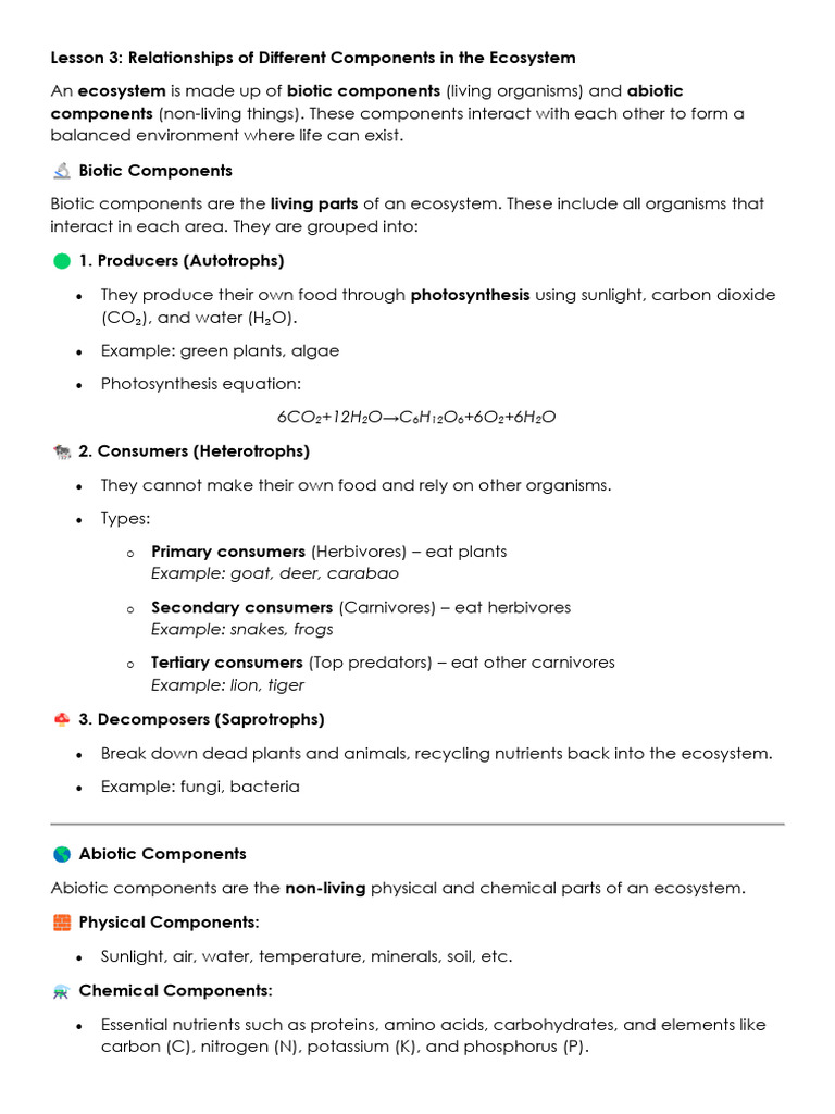 Lesson 3 and Lesson 4 Law of Tolerance | PDF | Ecosystem | Biology