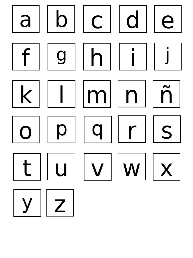 Abecedario Minuscula | PDF