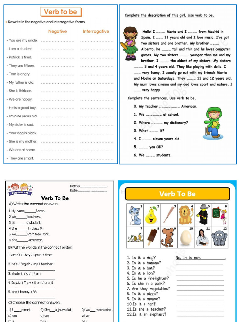 Verb To Be Interrogative 301025 | PDF