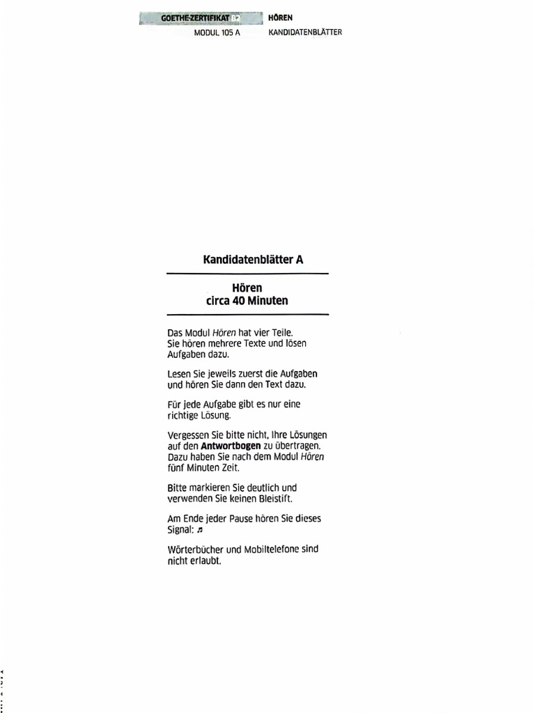 Hören B2 Code 105 | PDF