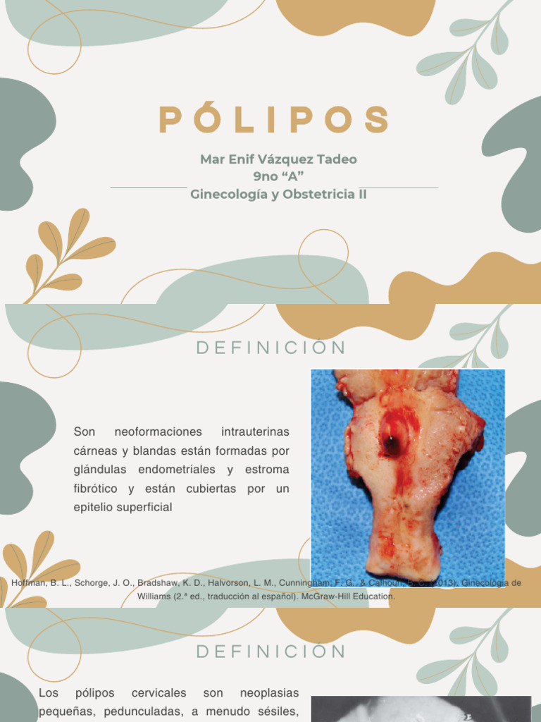 Pólipos Cervicales: Definición y Tratamiento | PDF | Menopausia ...