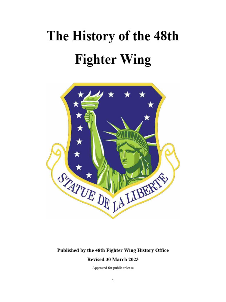 The History of The 48th Fighter Wing | PDF | Military | Military Aviation