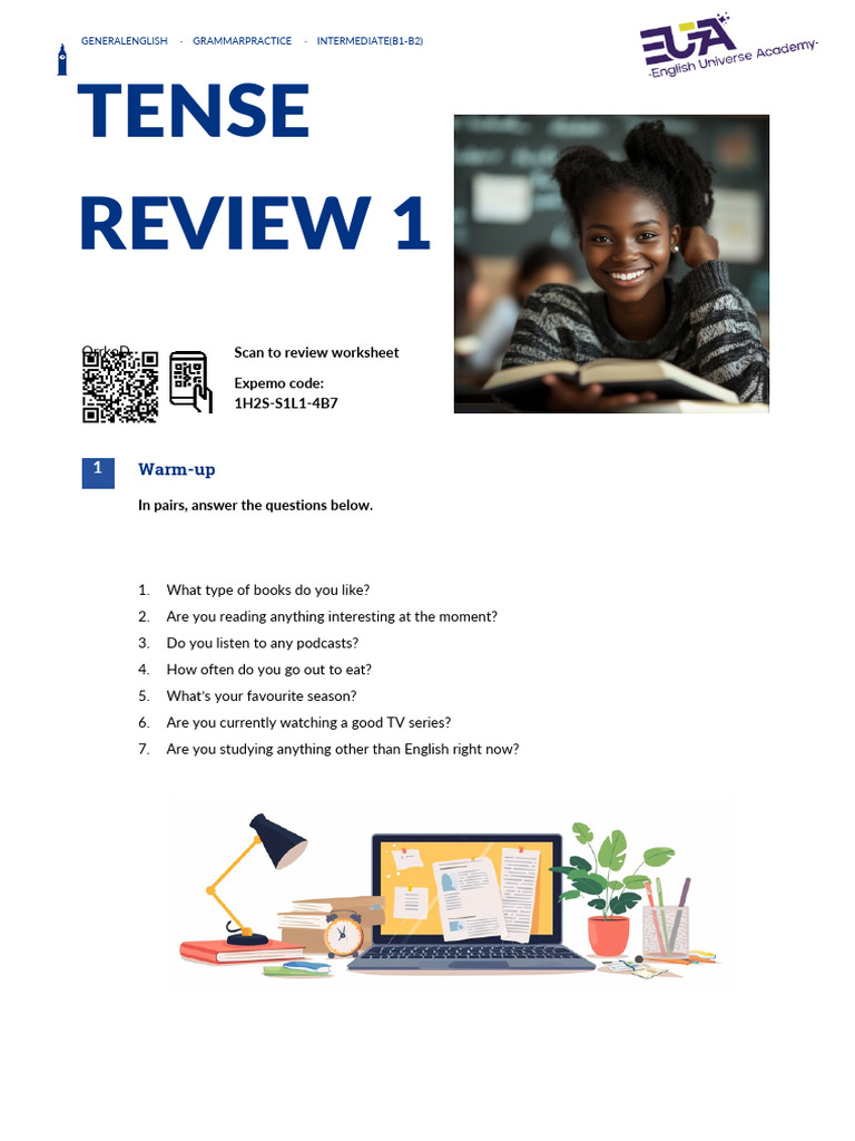 Tense Review 1 British English Student B1 B2 PDF | PDF | Grammatical Tense | Language Mechanics