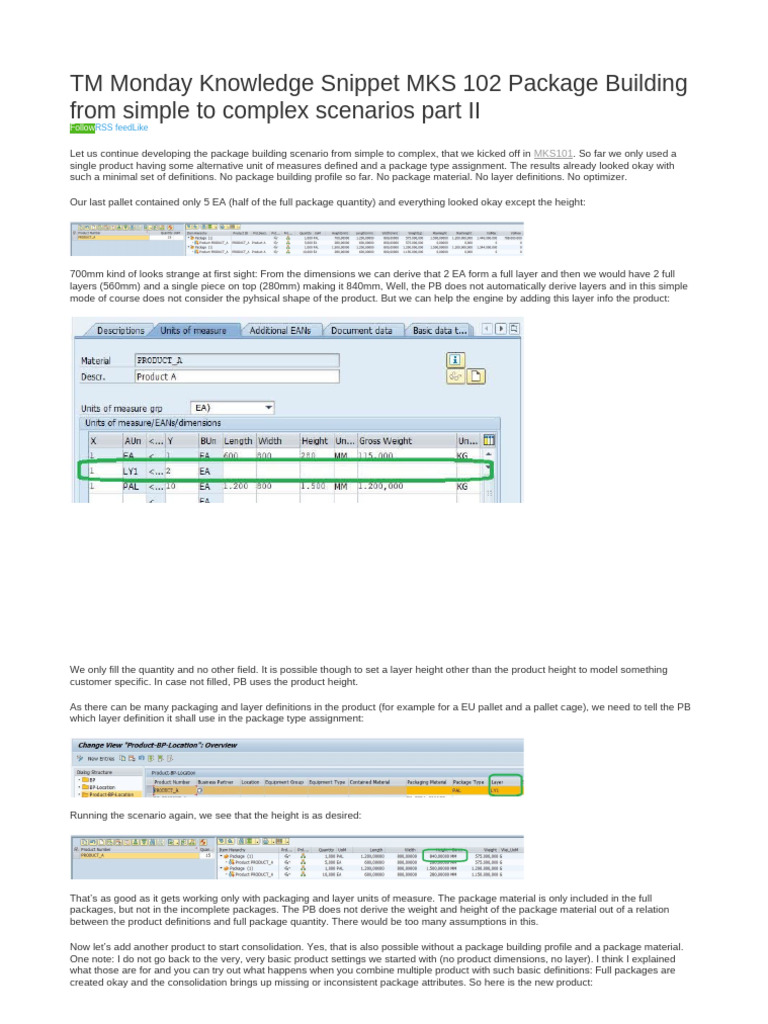 TM Monday Knowledge Snippet MKS 102 Package Building From Simple To ...