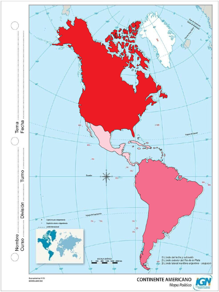 Mapa America Division | PDF
