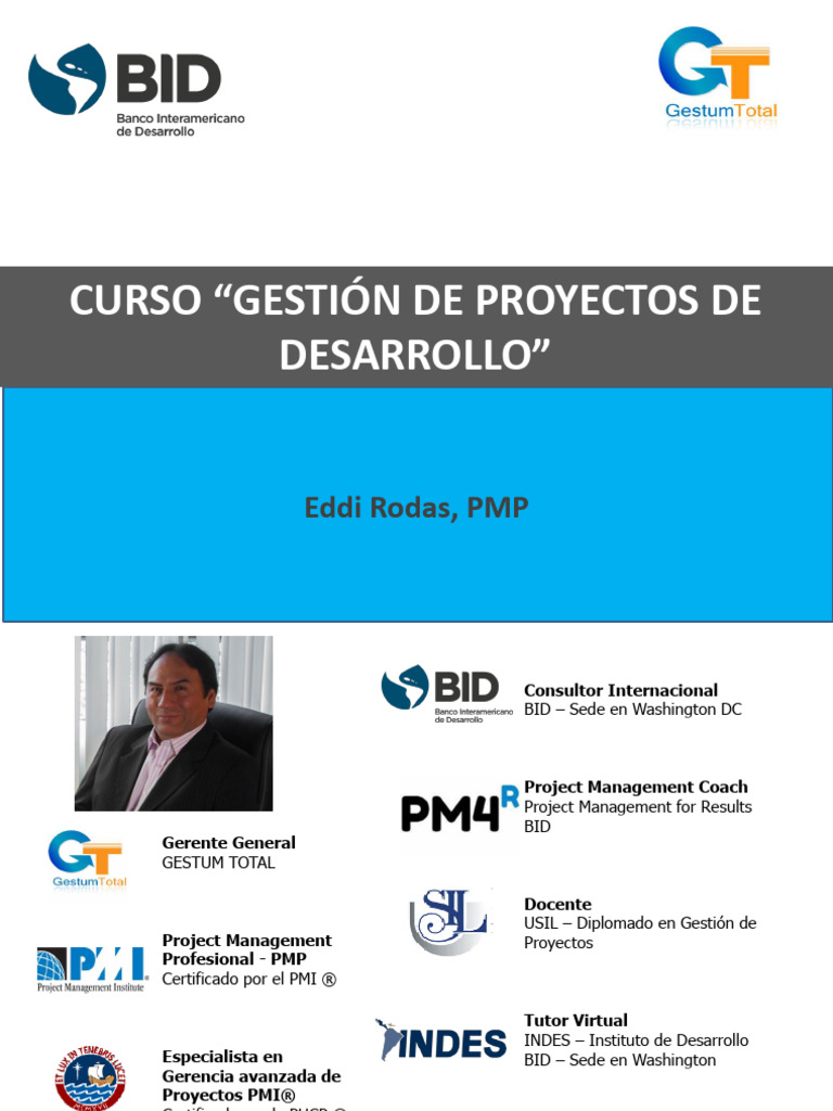 02 Curso Gestion Proyectos Desarrollo - Gestion de Proyectos para ...